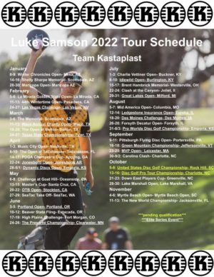 Upcoming Events – Luke Samson Disc Golf